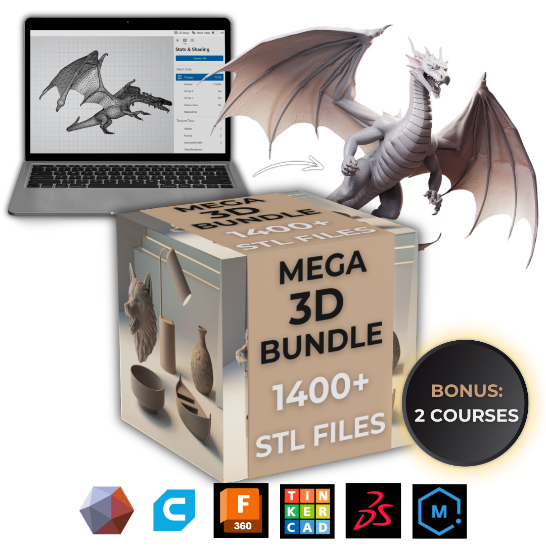 MEGA 3D Laser Files Bundle – 21% Off 3D DXF/SVG Packs – Laser Works Hub