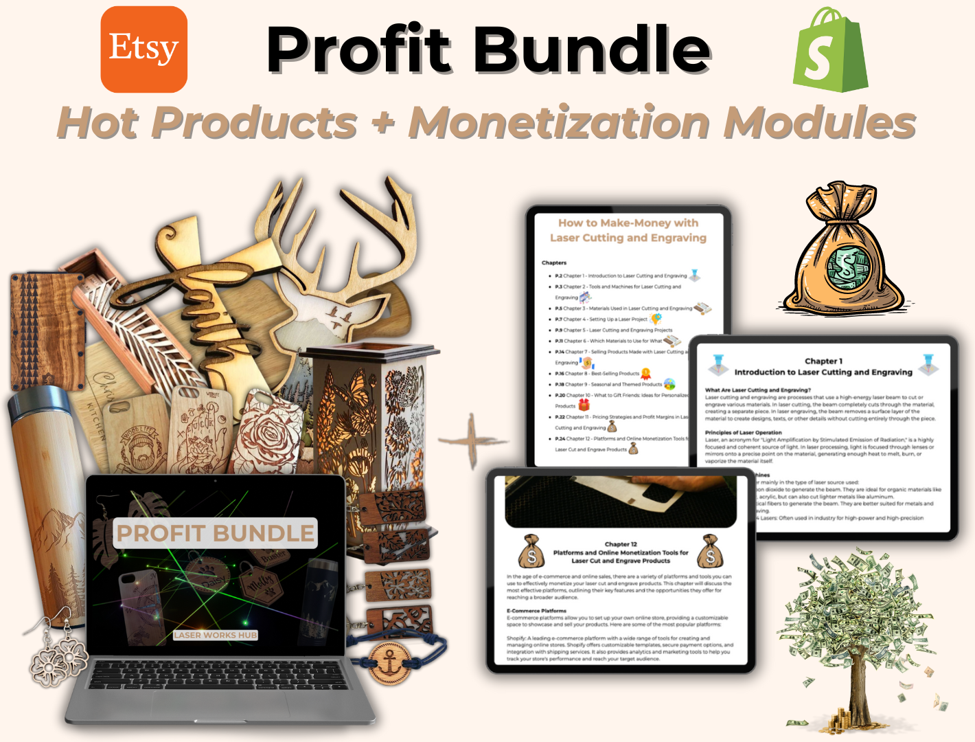 Profit Bundle: Hot Products + Monetizing Modules – Laser Works Hub
